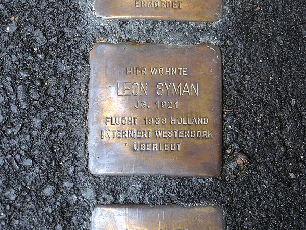 Stolperstein Moses Scheiner: Regiofreizeit